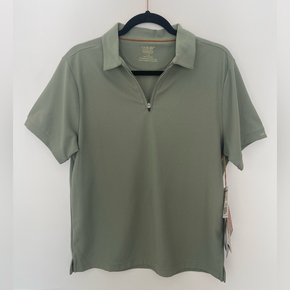 oobe | Tops | Oobe Hydrovent Short Sleeve Polo Sage Zip Flog Large New ...